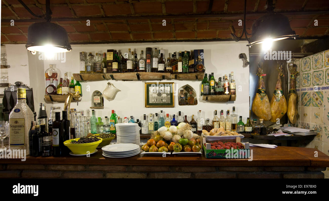 Bar interior from Valencia Stock Photo - Alamy