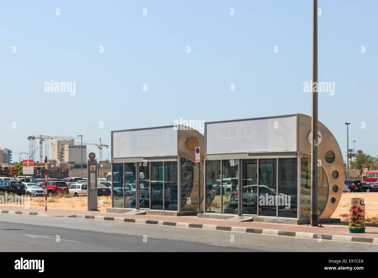 Dubai bus stop hi-res stock photography and images - Alamy