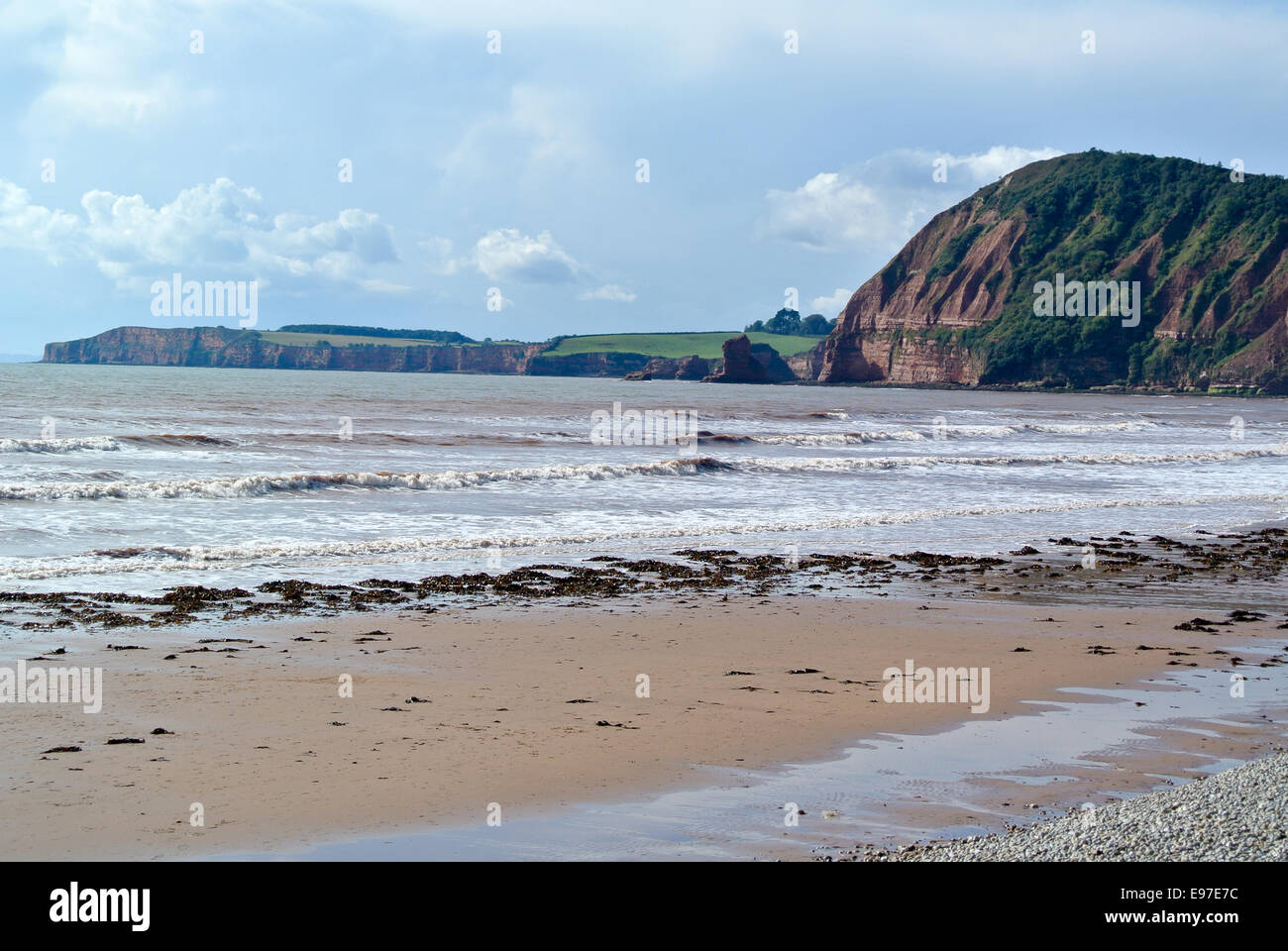 Red sandstone cliffs at Sidmouth,Devon Stock Photo - Alamy