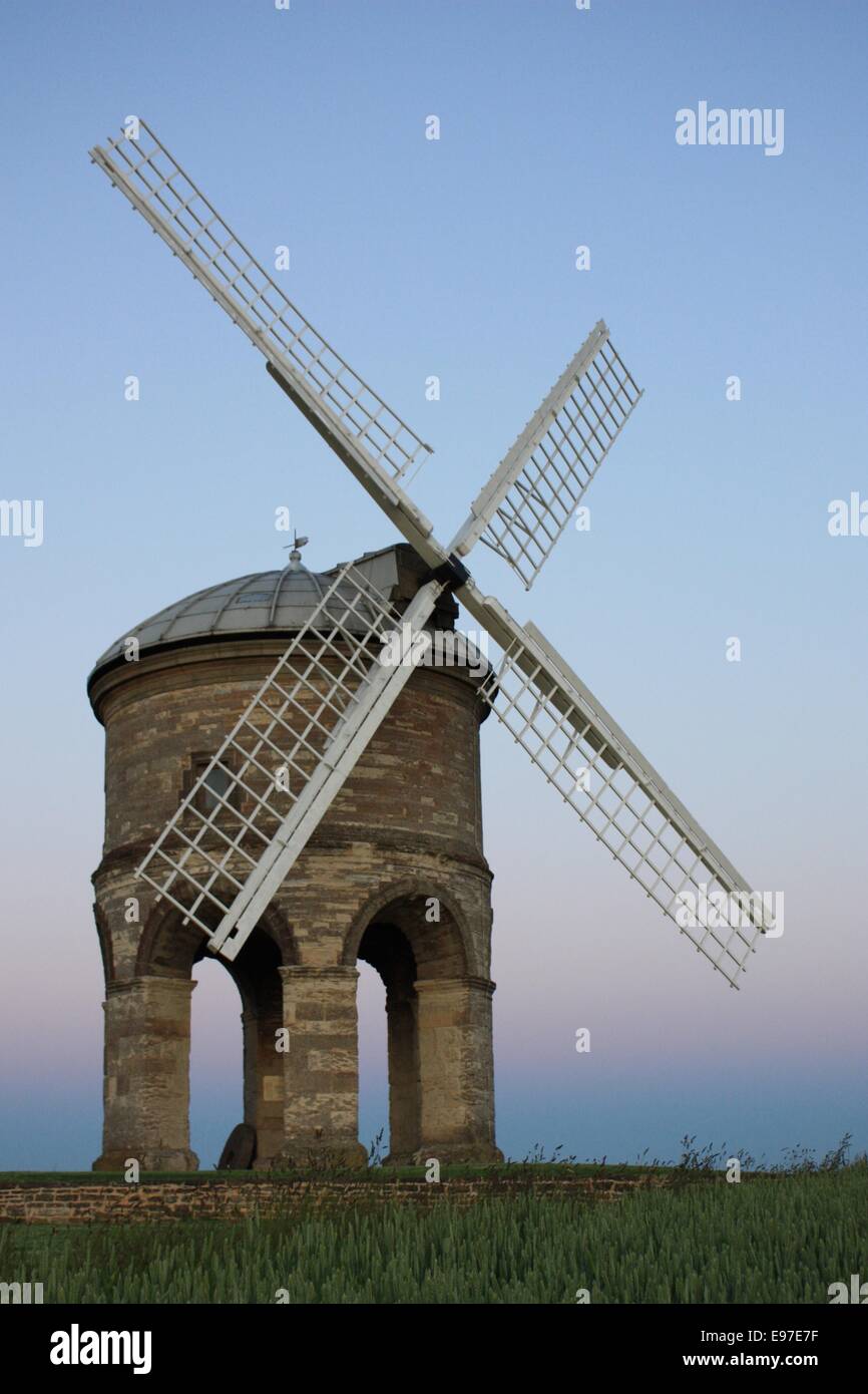 The old stone windmill at Chesterton, Wariwckshire, UK Stock Photo - Alamy