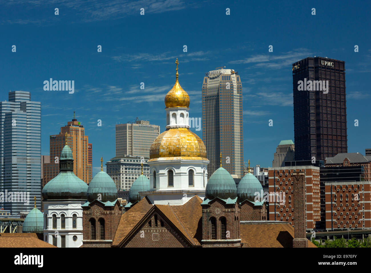 DOMES SAINT JOHN THE BAPTIST UKRAINIAN CHURCH SOUTH SIDE PITTSBURGH ...