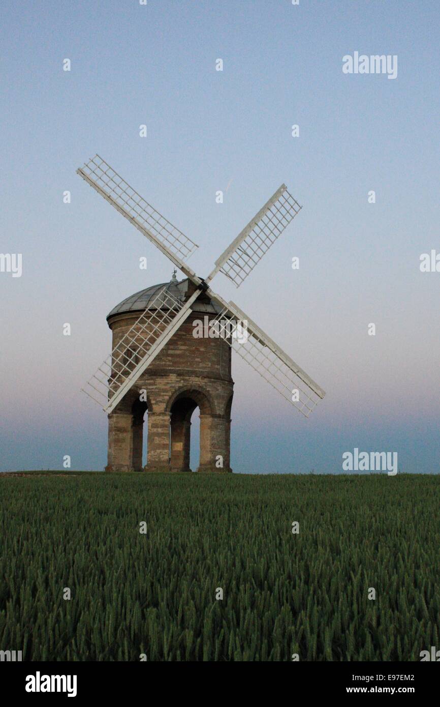 The old stone windmill at Chesterton, Wariwckshire, UK Stock Photo - Alamy