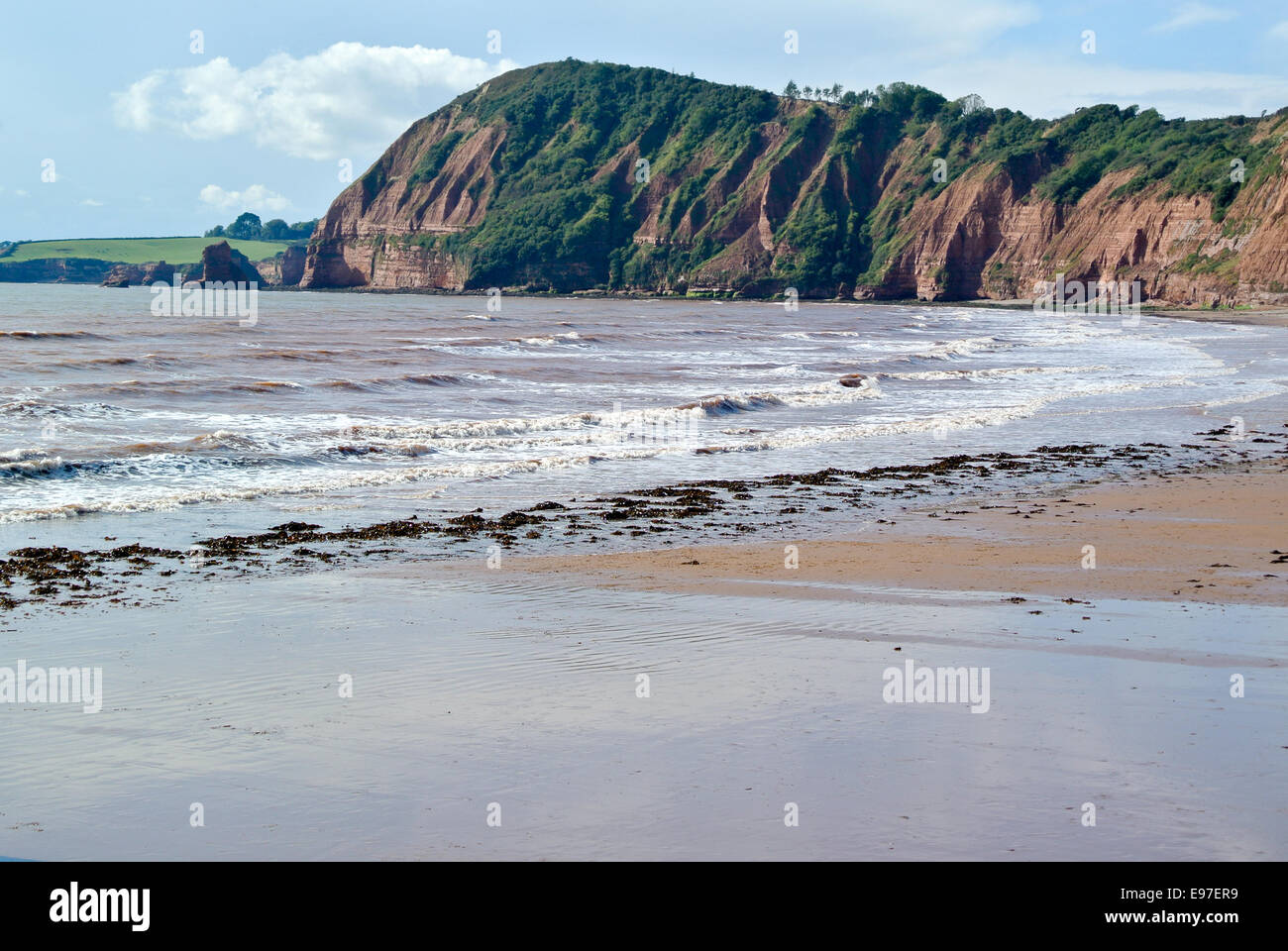 Red sandstone cliffs at Sidmouth,Devon Stock Photo - Alamy