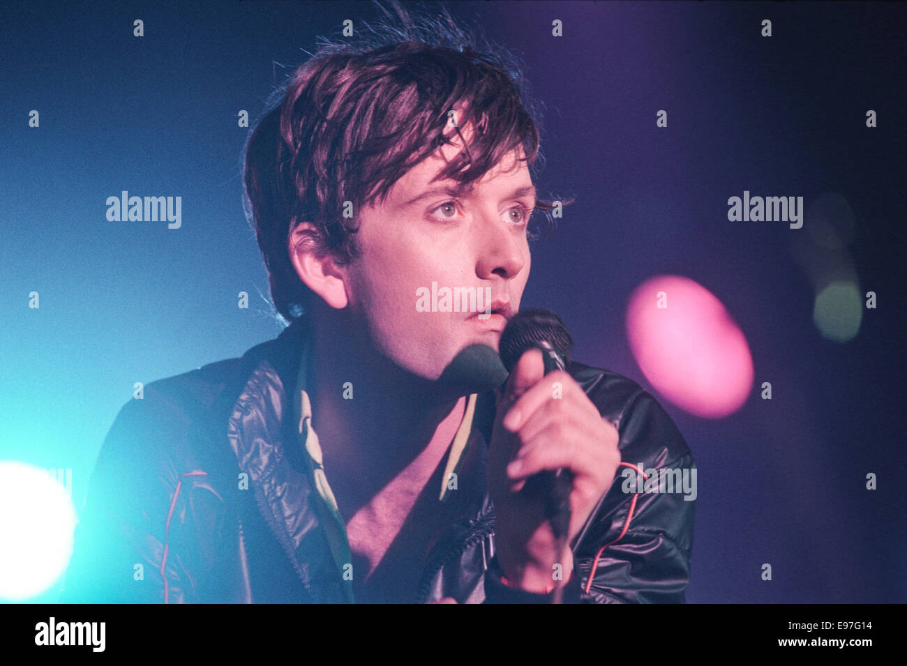 Jarvis Cocker of Pulp at 'T In The Park' music festival, in Scotland ...