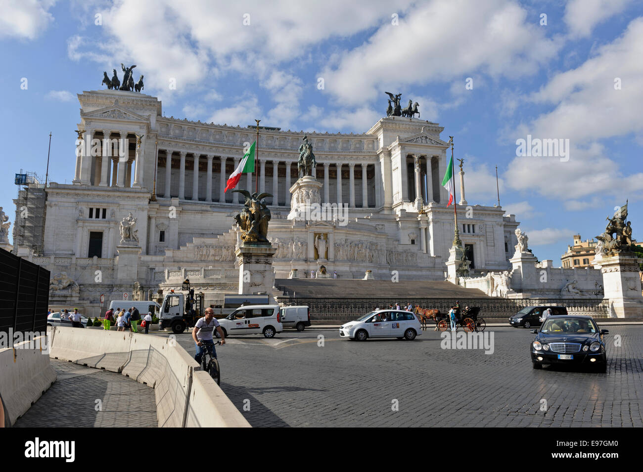The Victor Emmanuel II Monument in the City of Rome, Italy Stock Photo ...