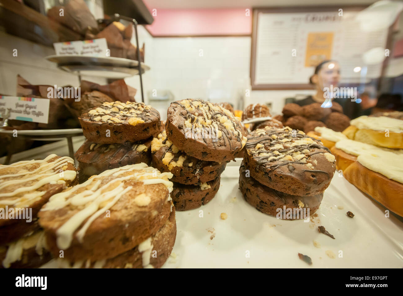A selection of tasty treats at the Crumbs Bake Shop in the Garment ...