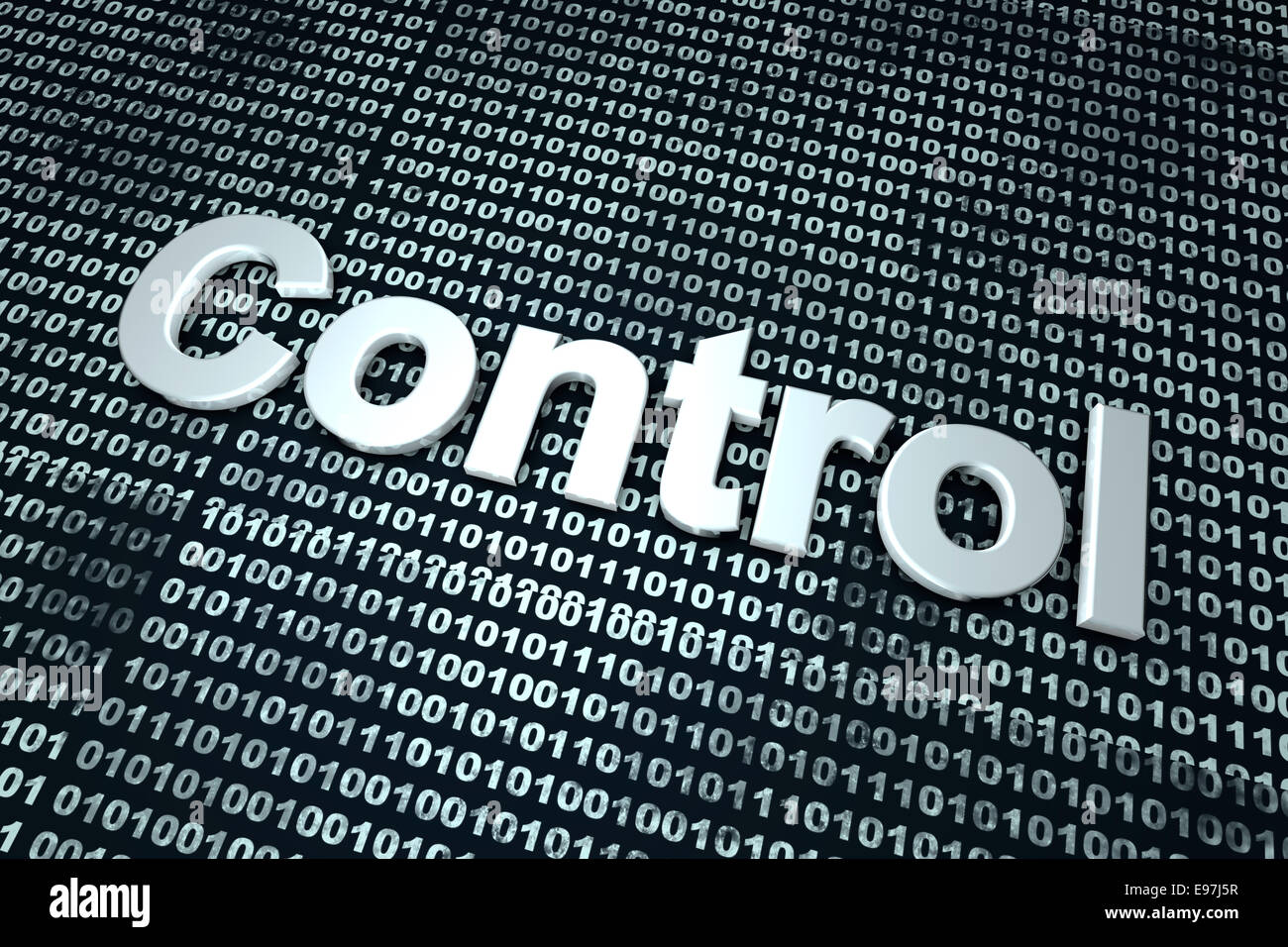 Control of binary, digital code Stock Photo - Alamy
