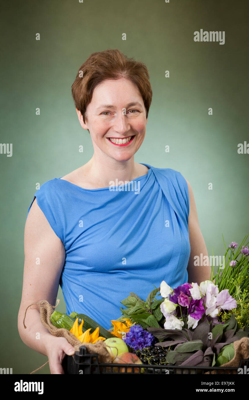 Carina Contini, Scots Italian cookery writer, at the Edinburgh ...