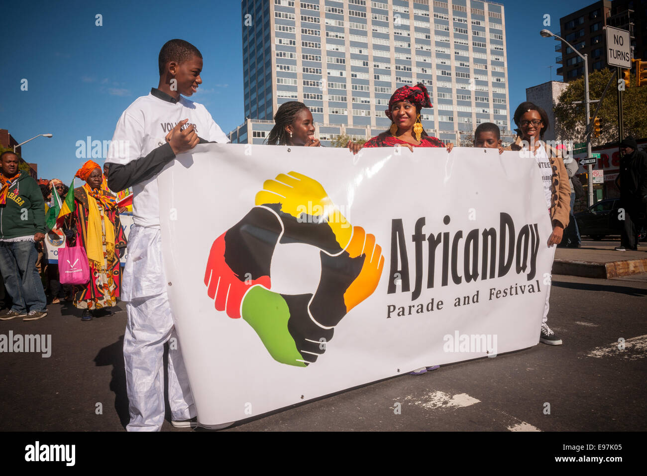 Participants from different African nations prepare to march in the ...