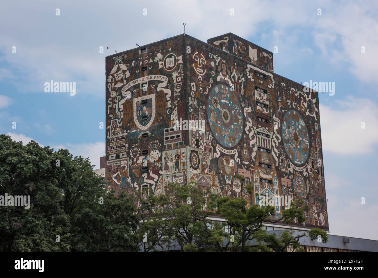 National autonomous university mexico library hi-res stock photography ...