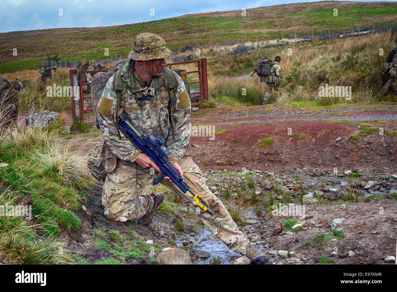 Brecom, Wales, UK, 20th Oct, 2014. Day 3 of 10 Cambrian Patrol The ...