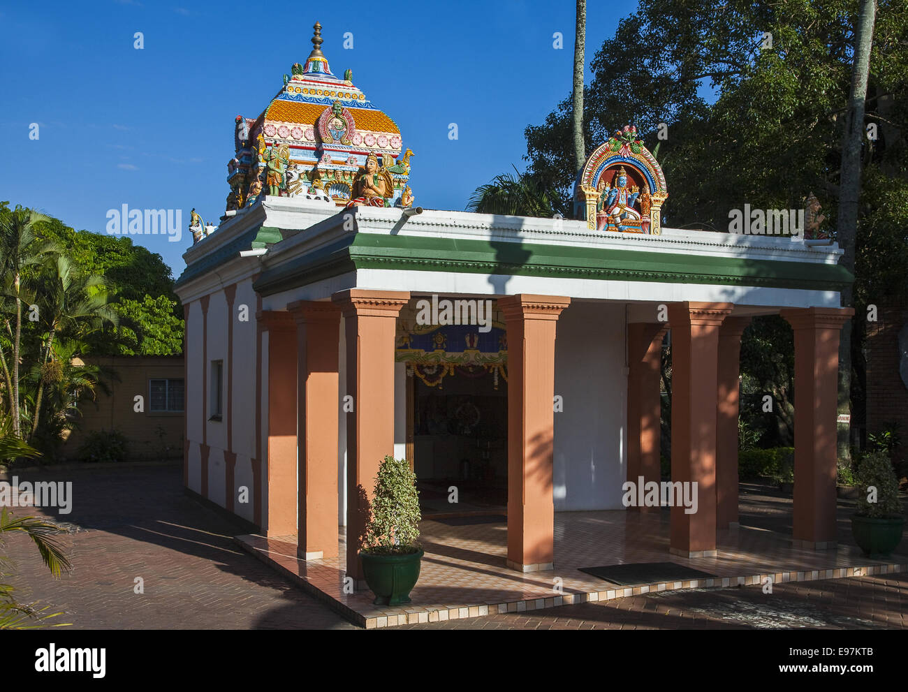 South Africa, Durban, Mountergecomb, the Shree Emperumal Hindu temple ...