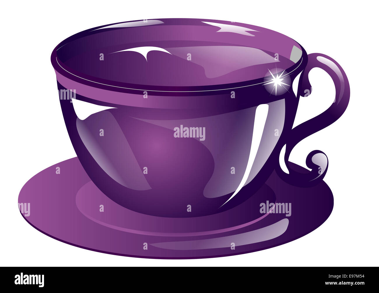 the violet cup Stock Photo - Alamy