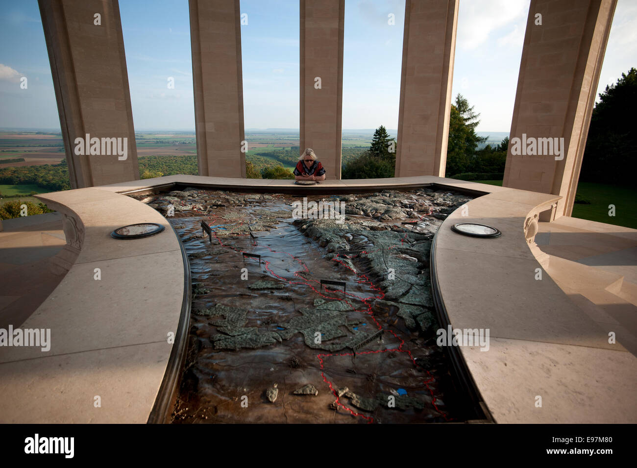 Butte de Montsec US Memorial in the St Mihiel Salient. WWI Battlefield ...
