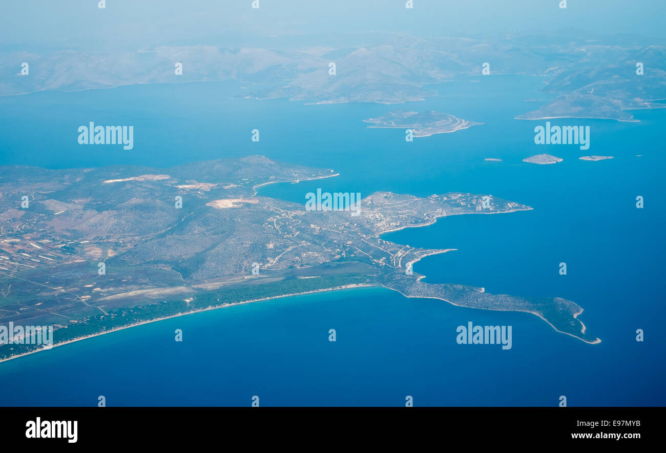 Greek islands aerial hi-res stock photography and images - Alamy