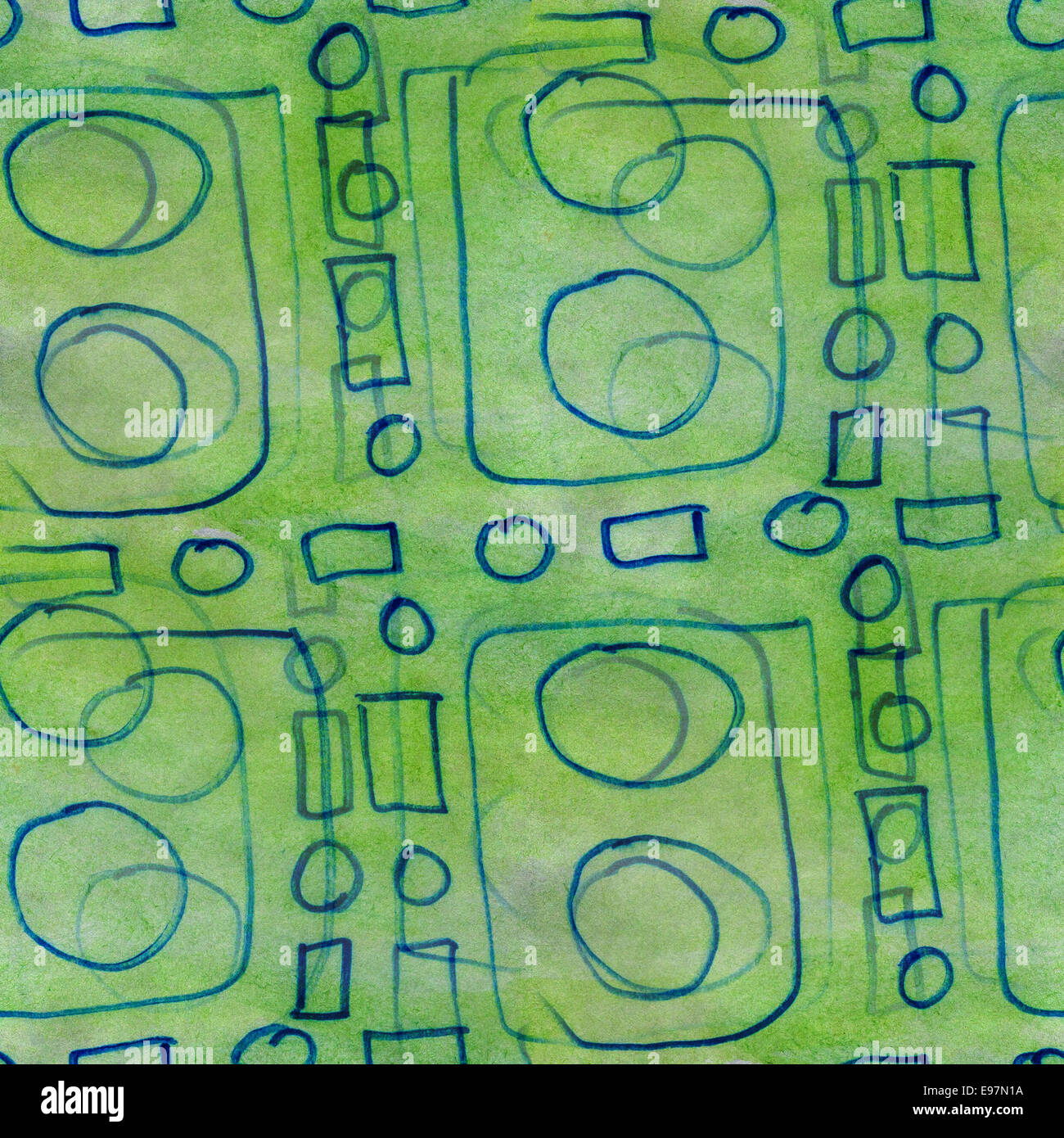 seamless pattern watercolor blue green texture background wallpa Stock ...