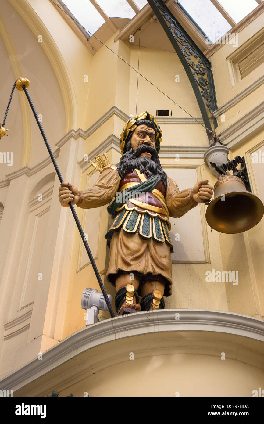 Magog Statue Royal Arcade Melbourne Australia Stock Photo - Alamy