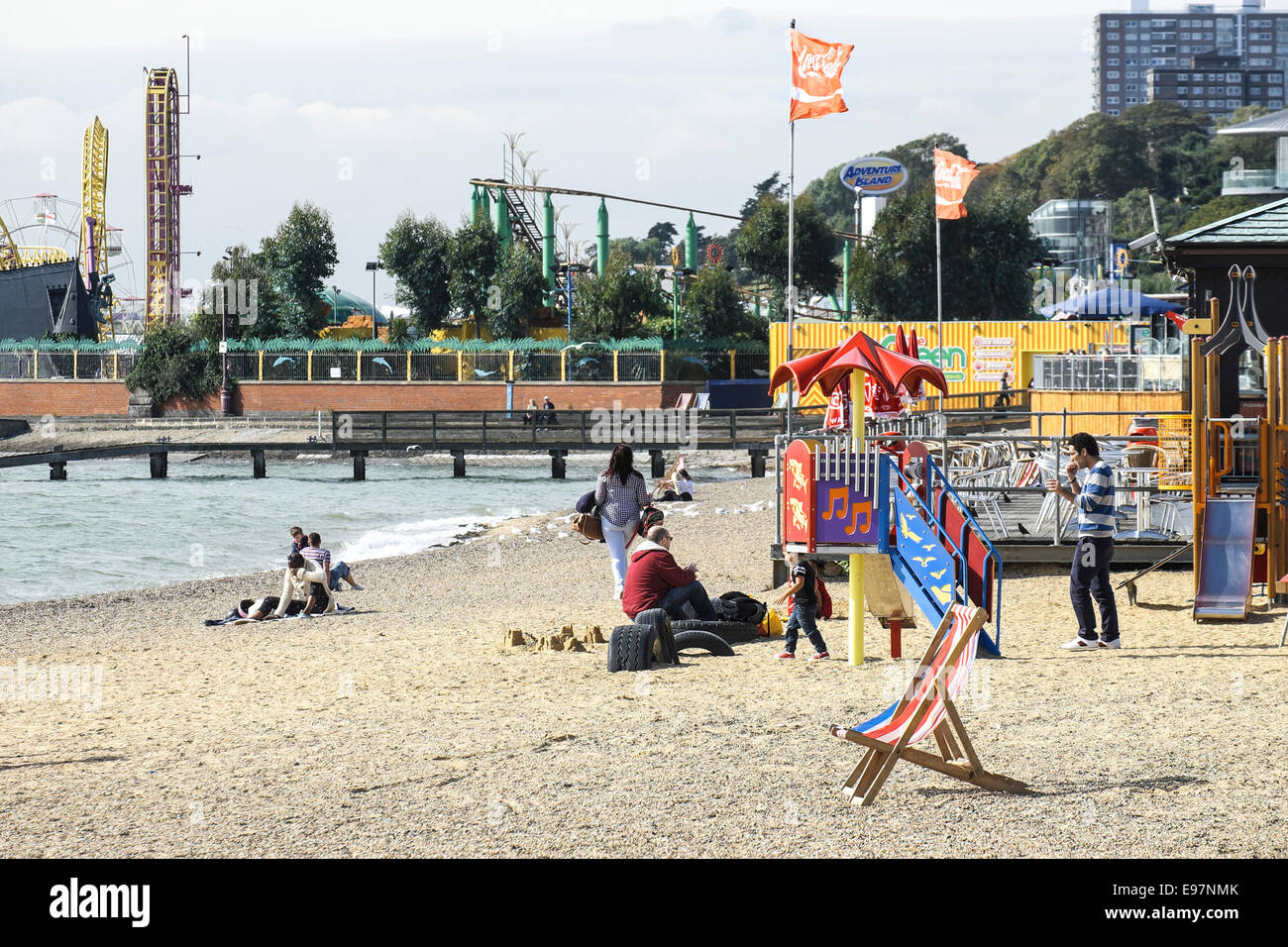 Jubilee Beach at Southend in Essex Stock Photo - Alamy
