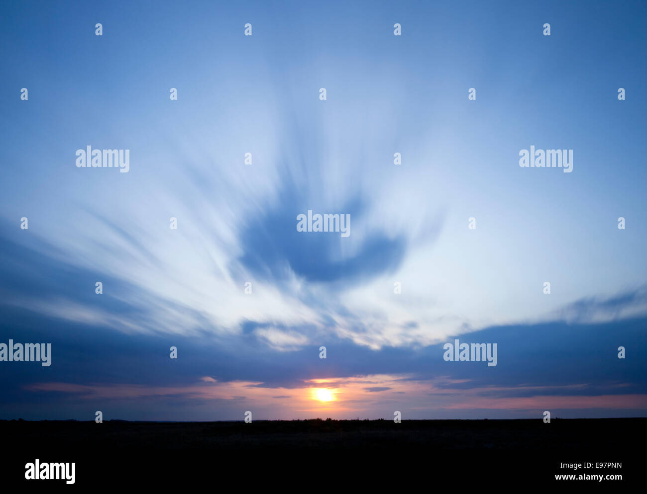 Sunset on the North Norfolk Coast, England UK Stock Photo - Alamy