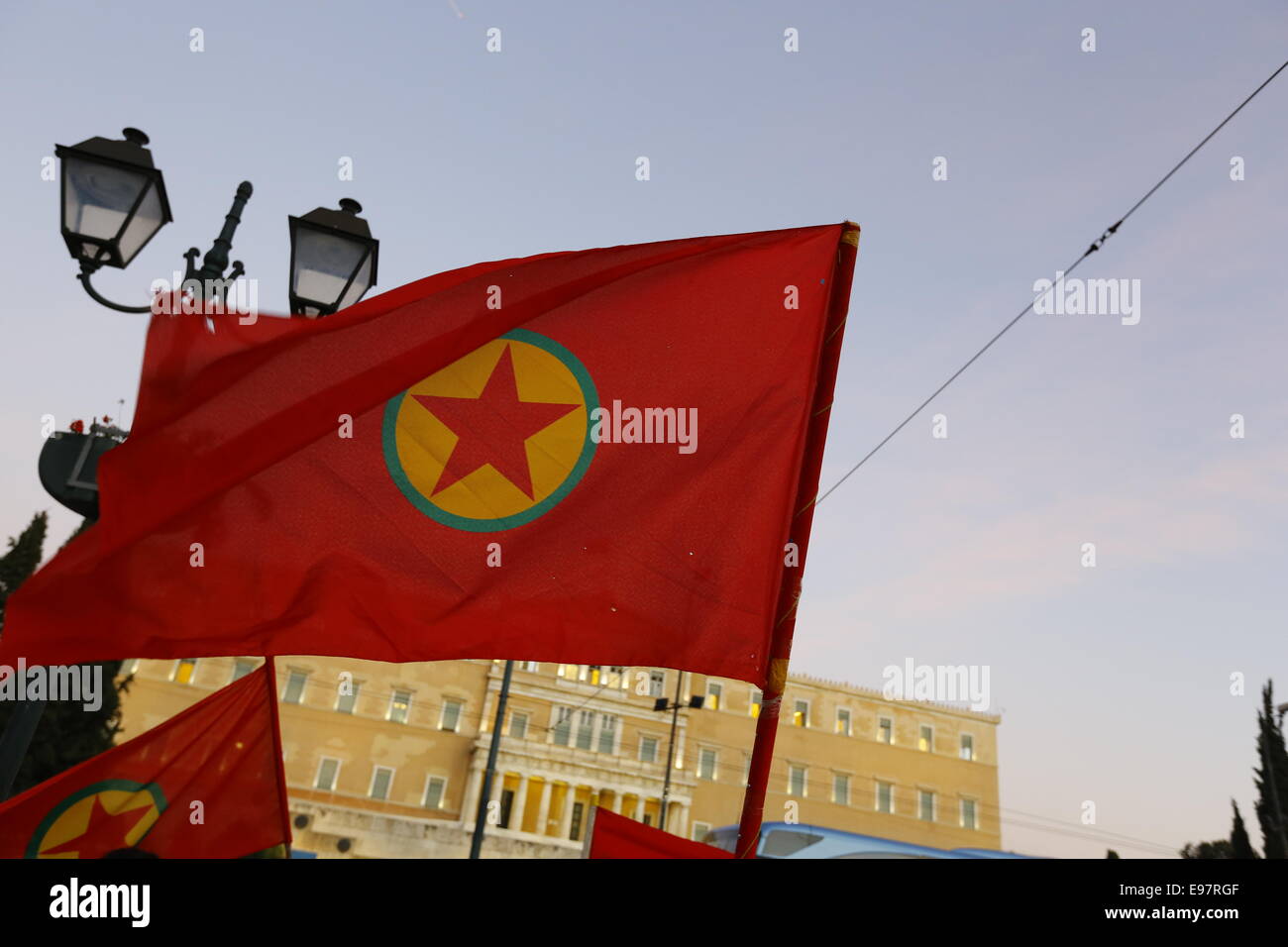 Athens, Greece. 21st October 2014. A PKK (Kurdistan Workers' Party ...