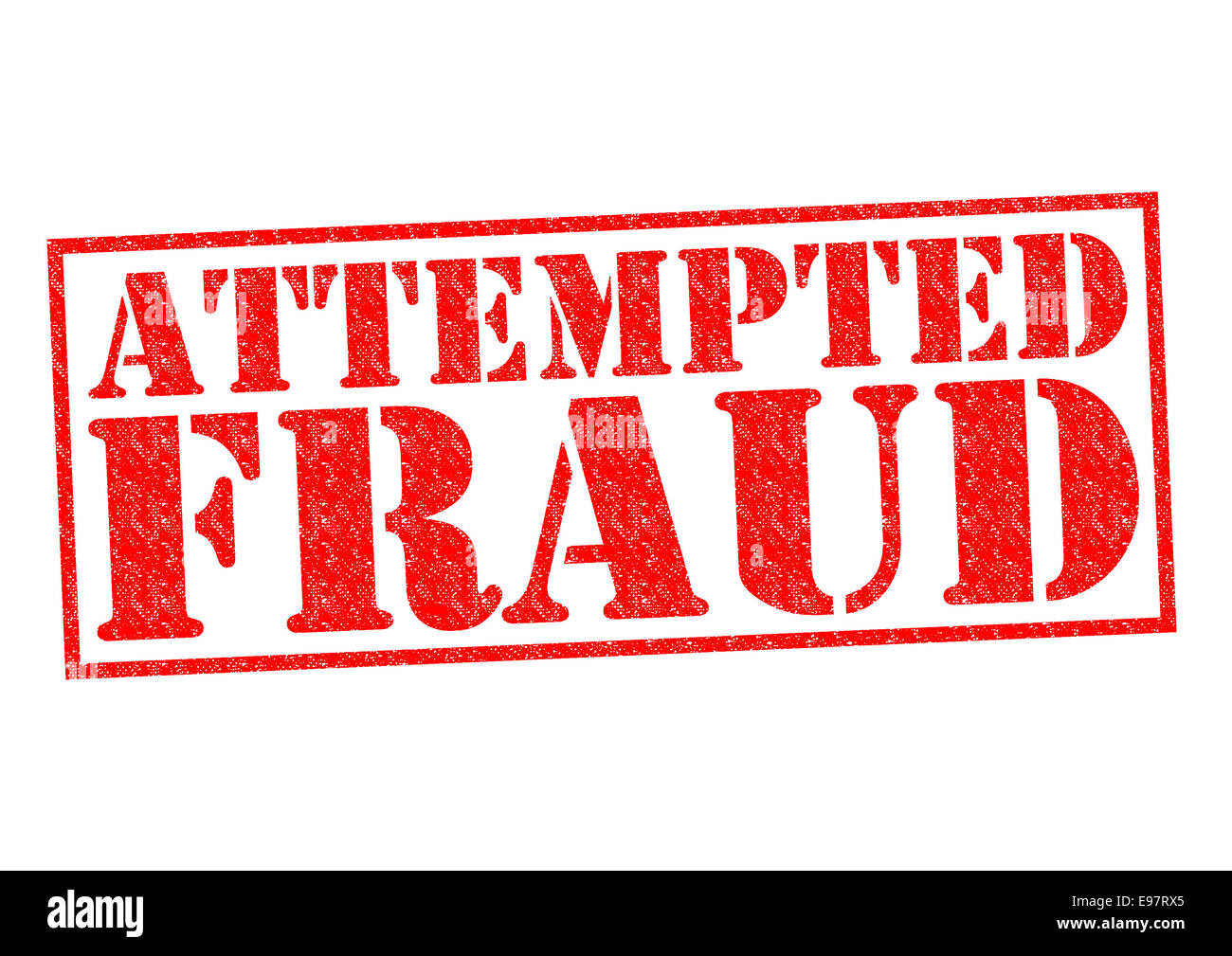 ATTEMPTED FRAUD red Rubber Stamp over a white background Stock Photo ...