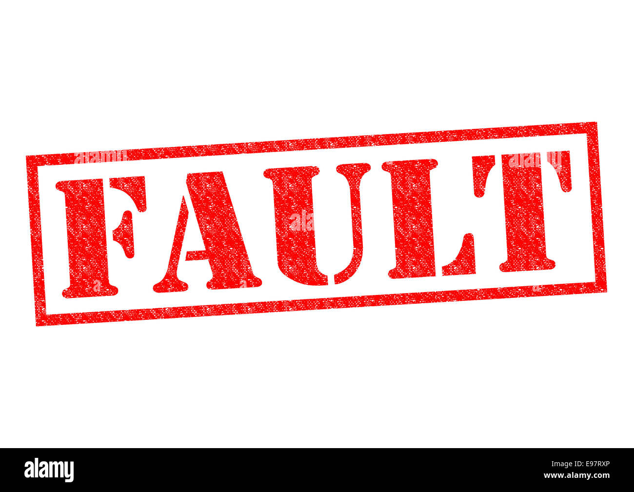 FAULT red Rubber Stamp over a white background Stock Photo - Alamy