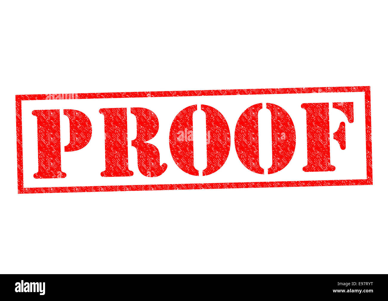 PROOF red Rubber Stamp over a white background Stock Photo - Alamy