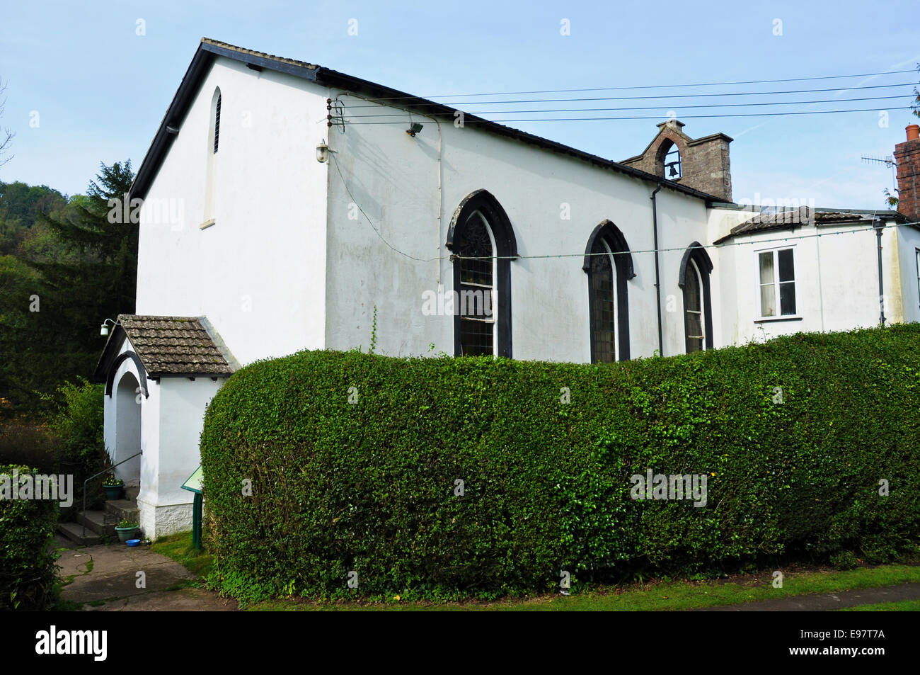 The Moravian Church in the village of Brockweir, Gloucestershire ...