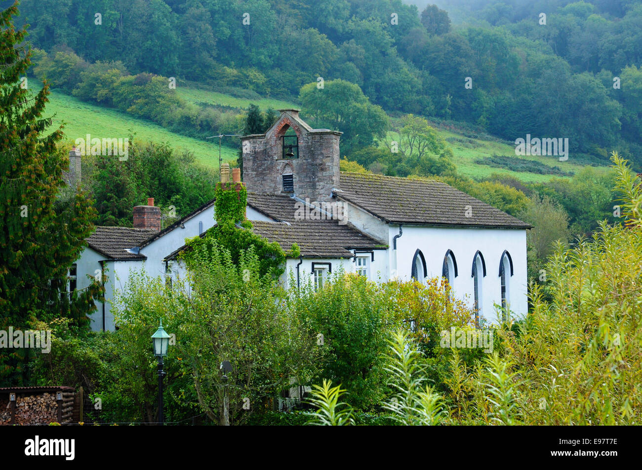 The Moravian Church in the village of Brockweir, Gloucestershire ...