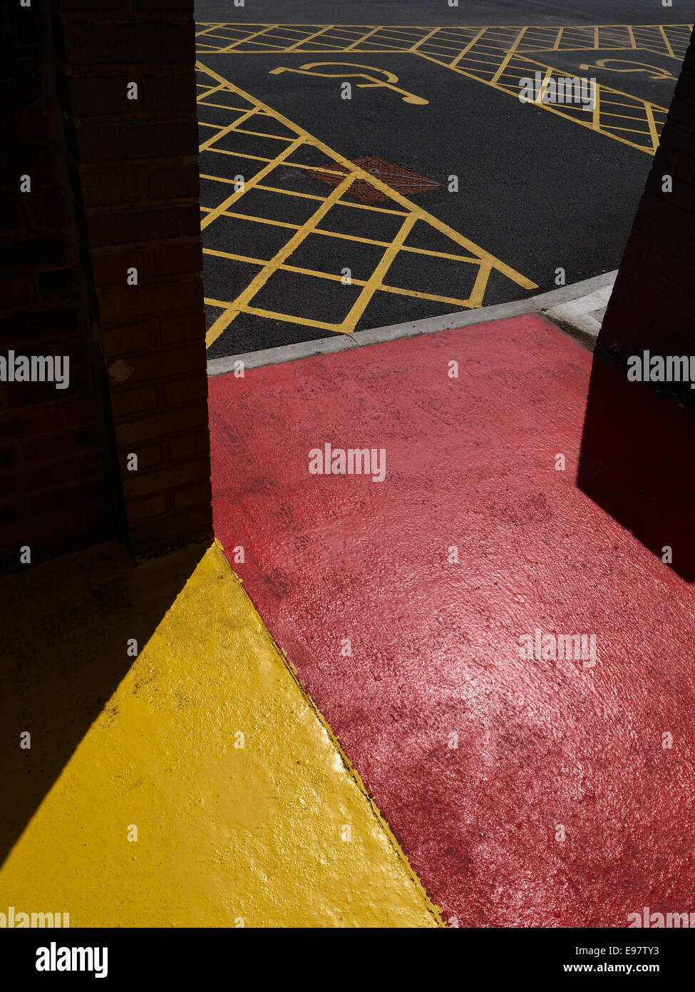 Entrance to car park hi-res stock photography and images - Alamy