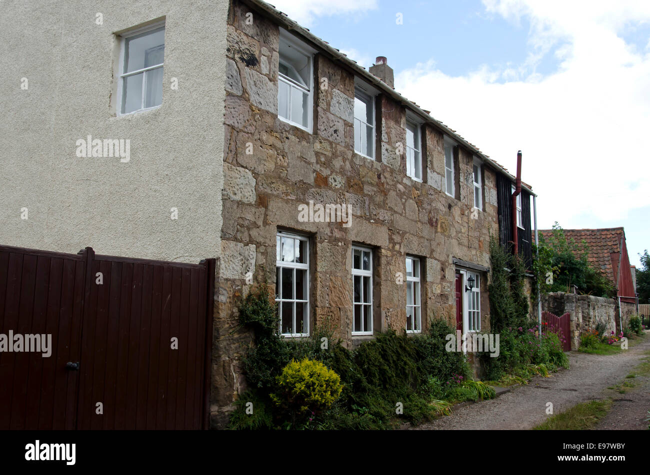Stone cottage in Pittenweem in the East Neuk of Fife, Scotland Stock ...