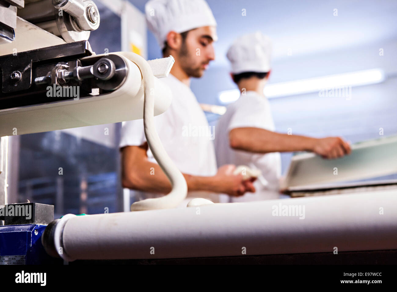 Bakers making pastry dough Stock Photo - Alamy