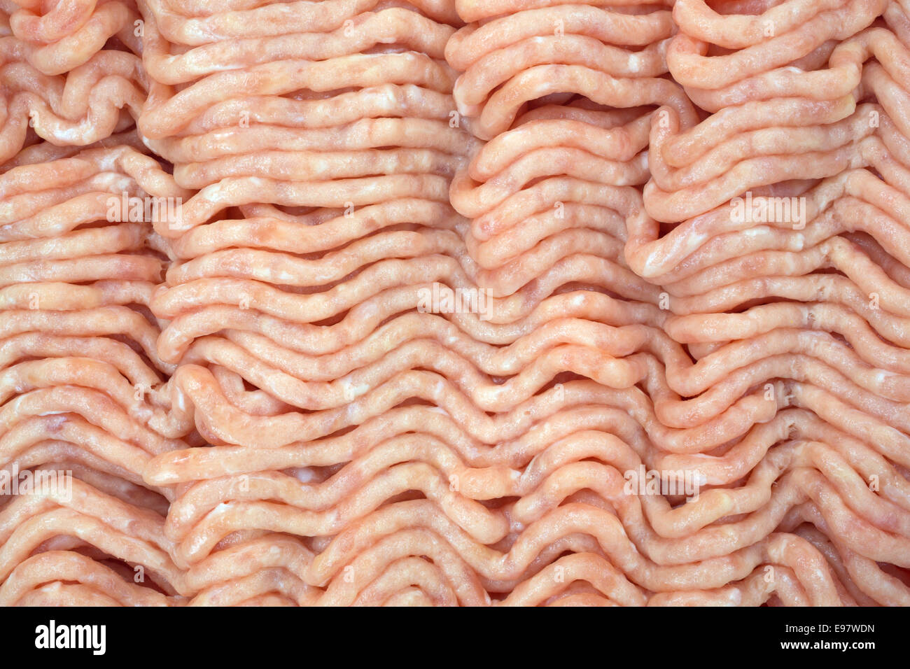 A very close view of ground chicken Stock Photo - Alamy