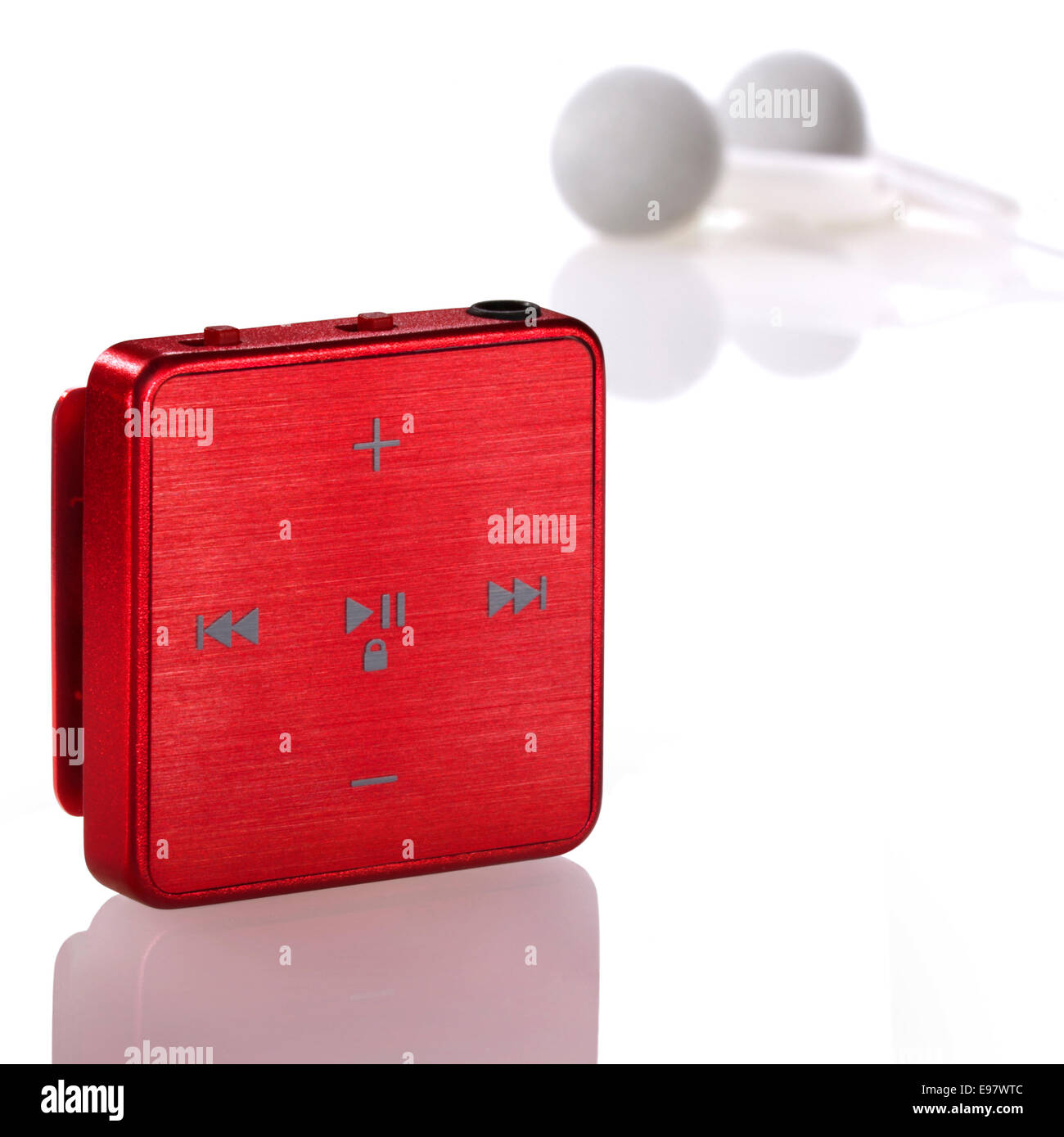 mp-3 player in red Stock Photo - Alamy