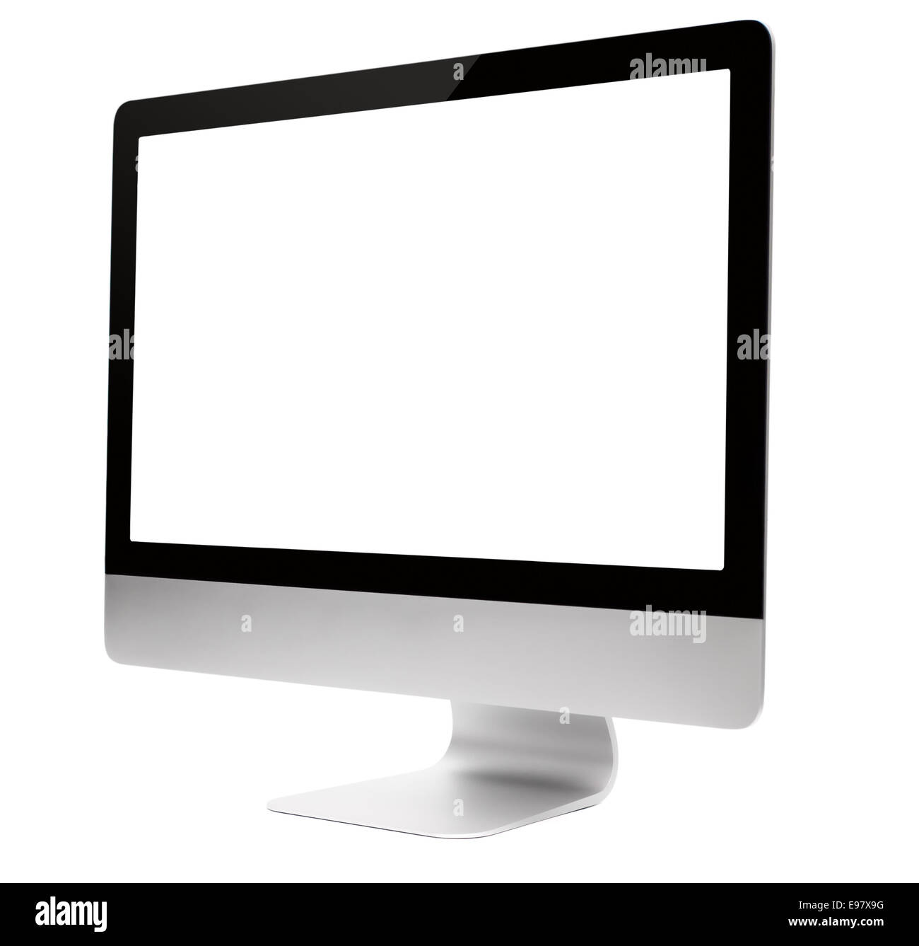 Computer monitor on a white background, isolated Stock Photo - Alamy