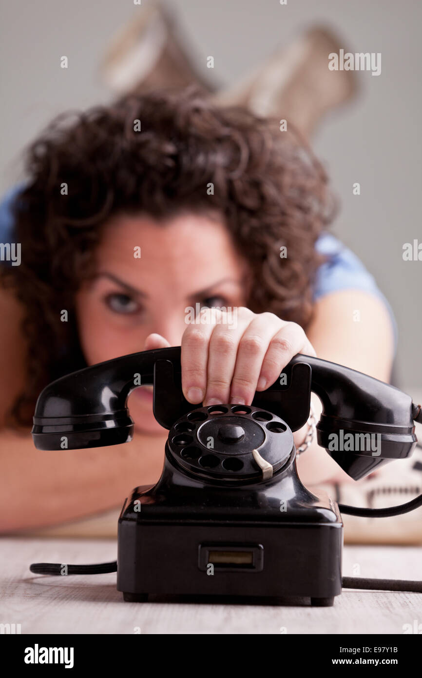 Wait for the call hi-res stock photography and images - Alamy