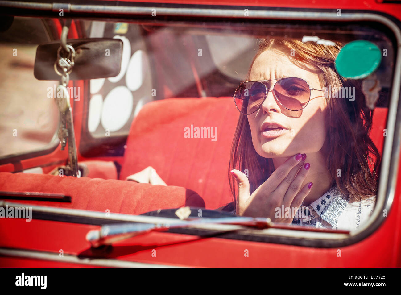 Citroen car young woman hi-res stock photography and images - Alamy