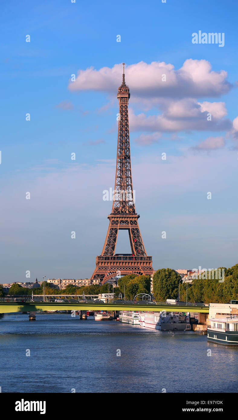 View on Eiffel Tower in the day, Paris, France Stock Photo - Alamy