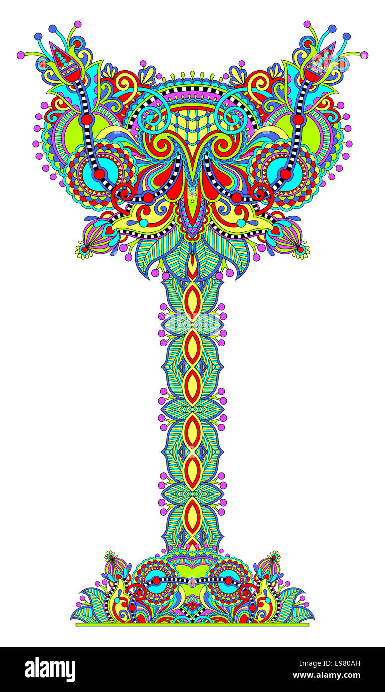 abstract ornamental floral tree, vector illustration Stock Photo - Alamy