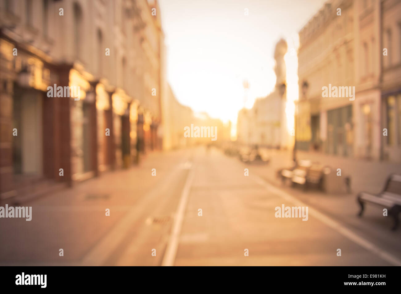 City Street Background Daytime