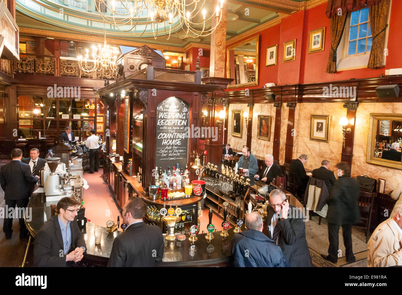The Counting House pub in the City of London, UK Stock Photo - Alamy