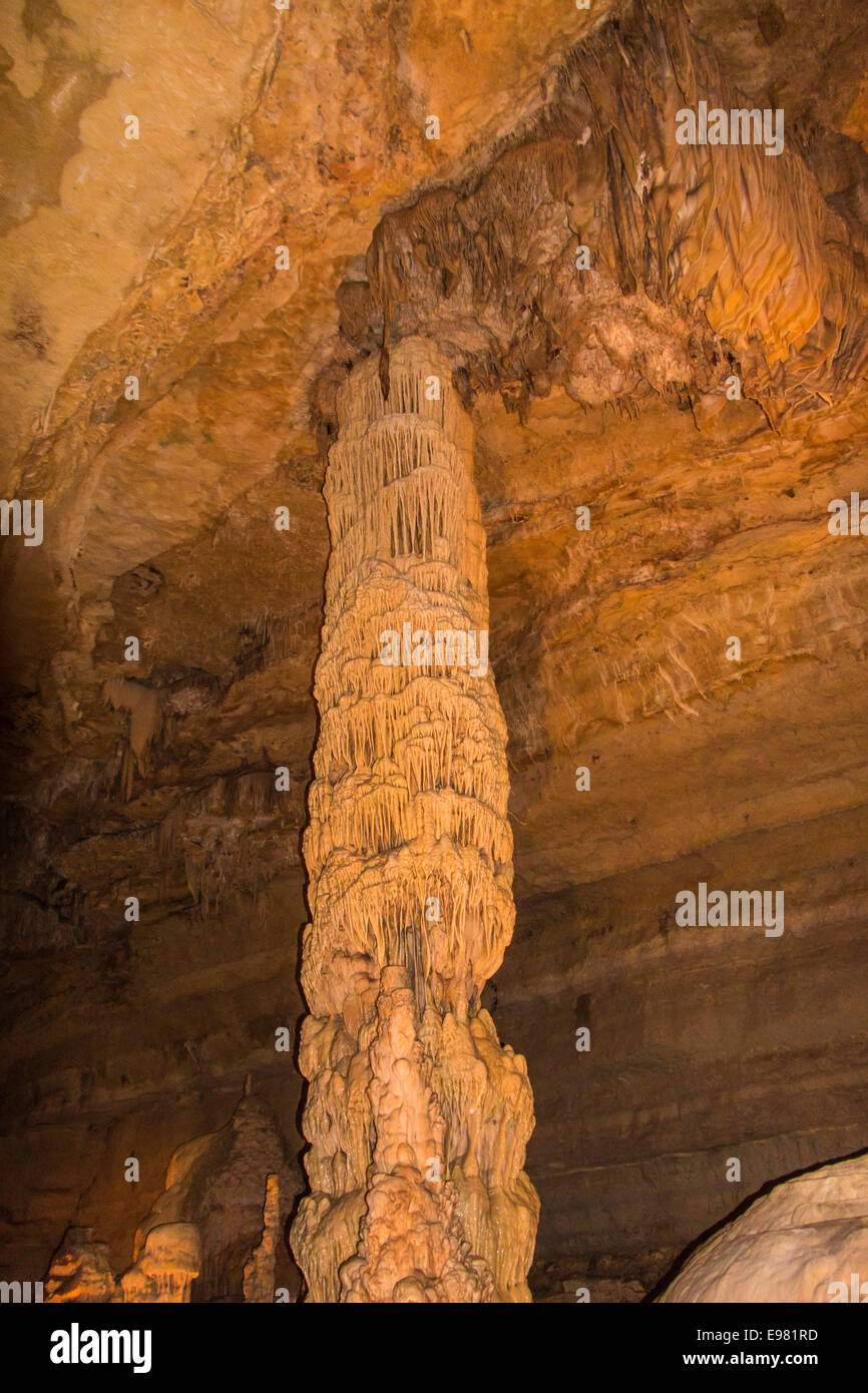 Natural Bridge Caverns in Central Texas near San Antonio Stock Photo ...