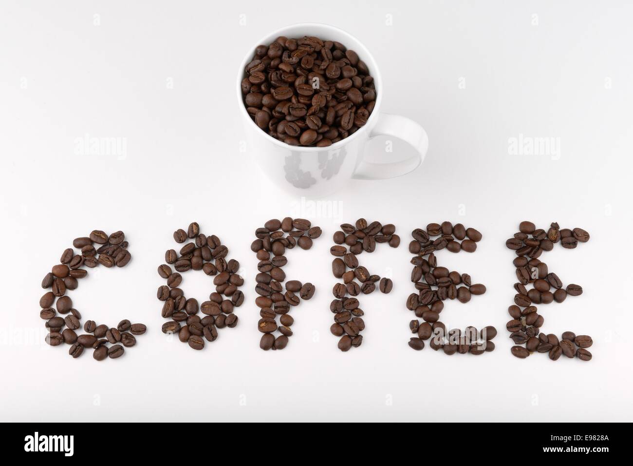 Coffee bean beans word hi-res stock photography and images - Alamy