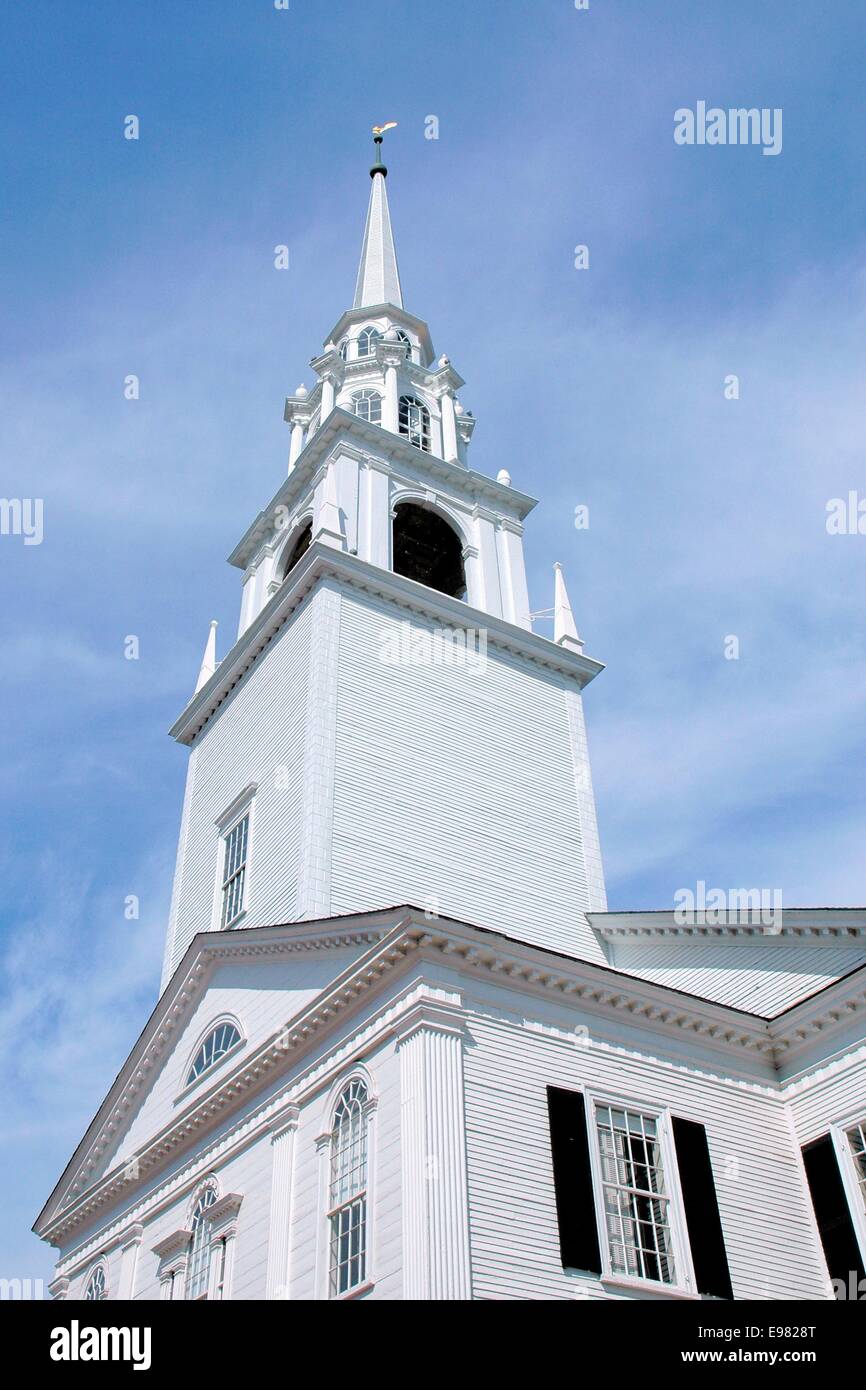 Older classic architecture steeples or towers soaring into sky as ...