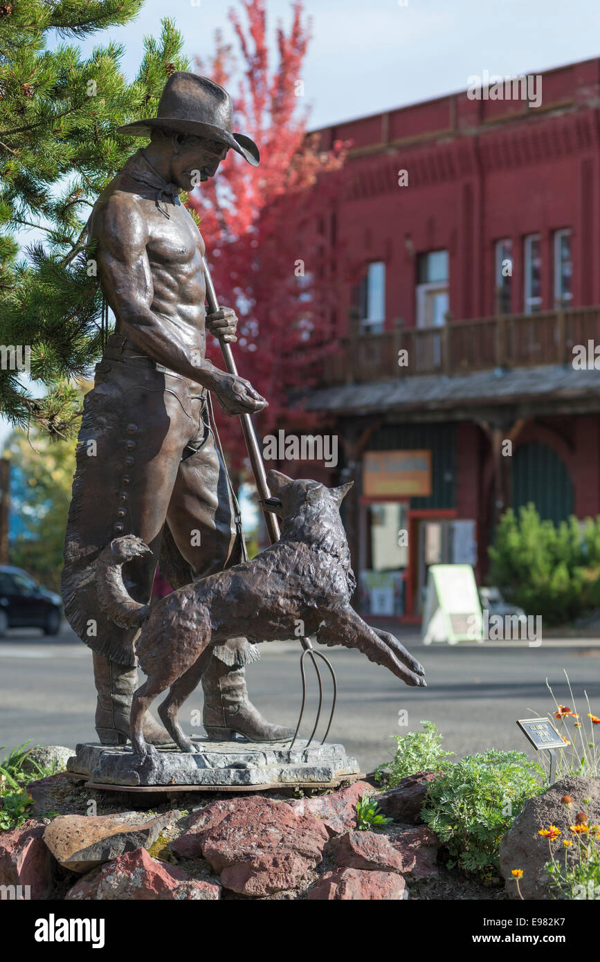 "All Around Cowboy" bronze sculpture by Austin Barton in Joseph, Oregon ...