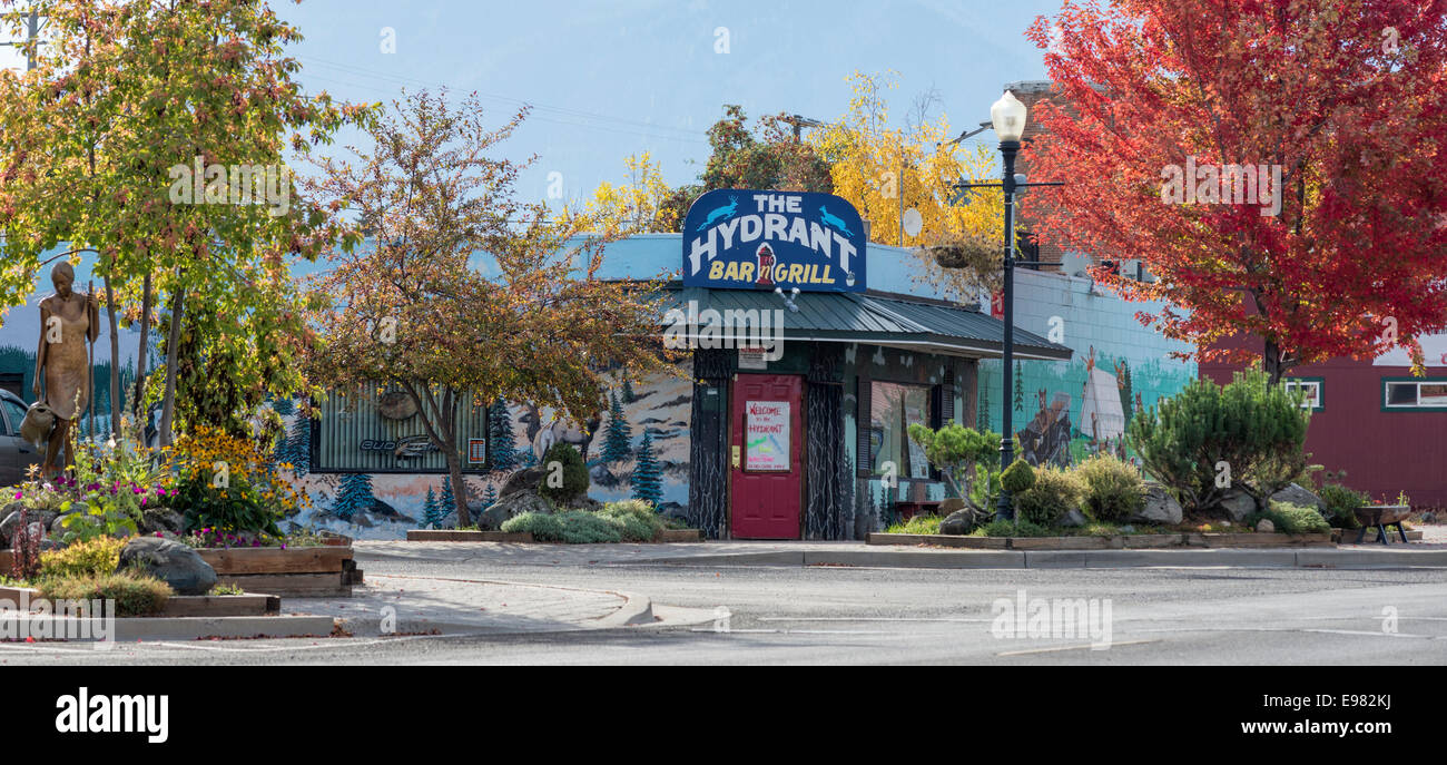 The Hydrant bar in Joseph, Oregon Stock Photo - Alamy