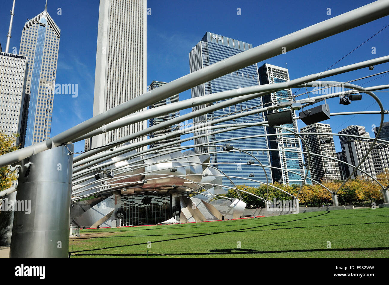 Chicago's Millennium Park Pritzker Pavillion Stock Photo - Alamy