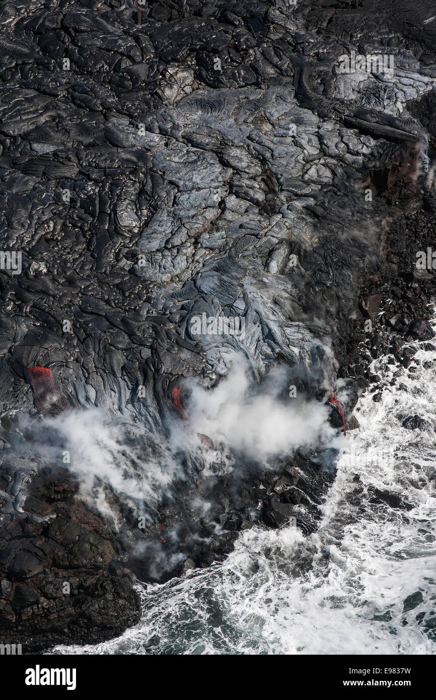 Ocean Entry at Kalapana, Big Island, Hawaii Stock Photo - Alamy