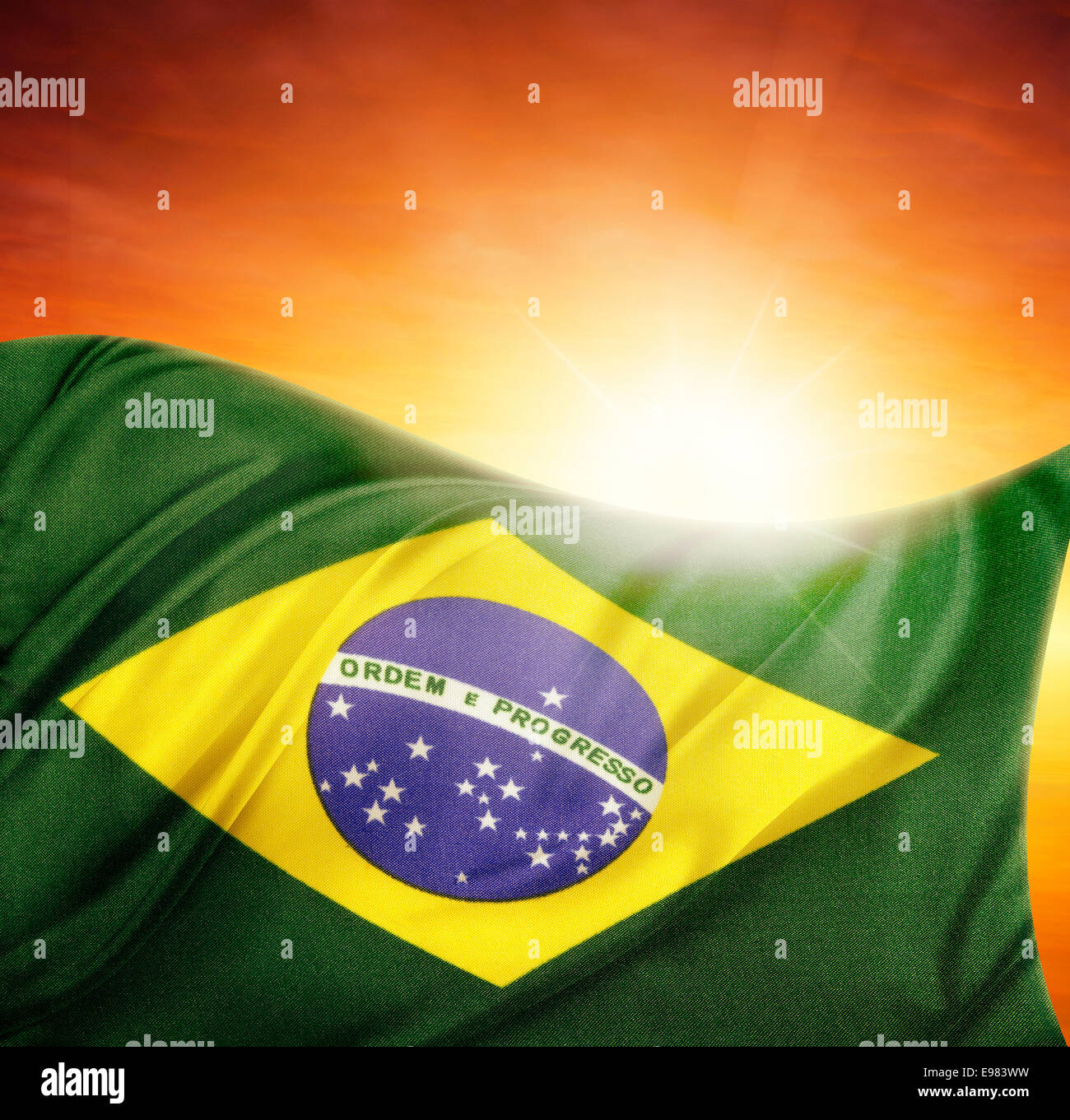 Brazilian flag brazilian hi-res stock photography and images - Alamy