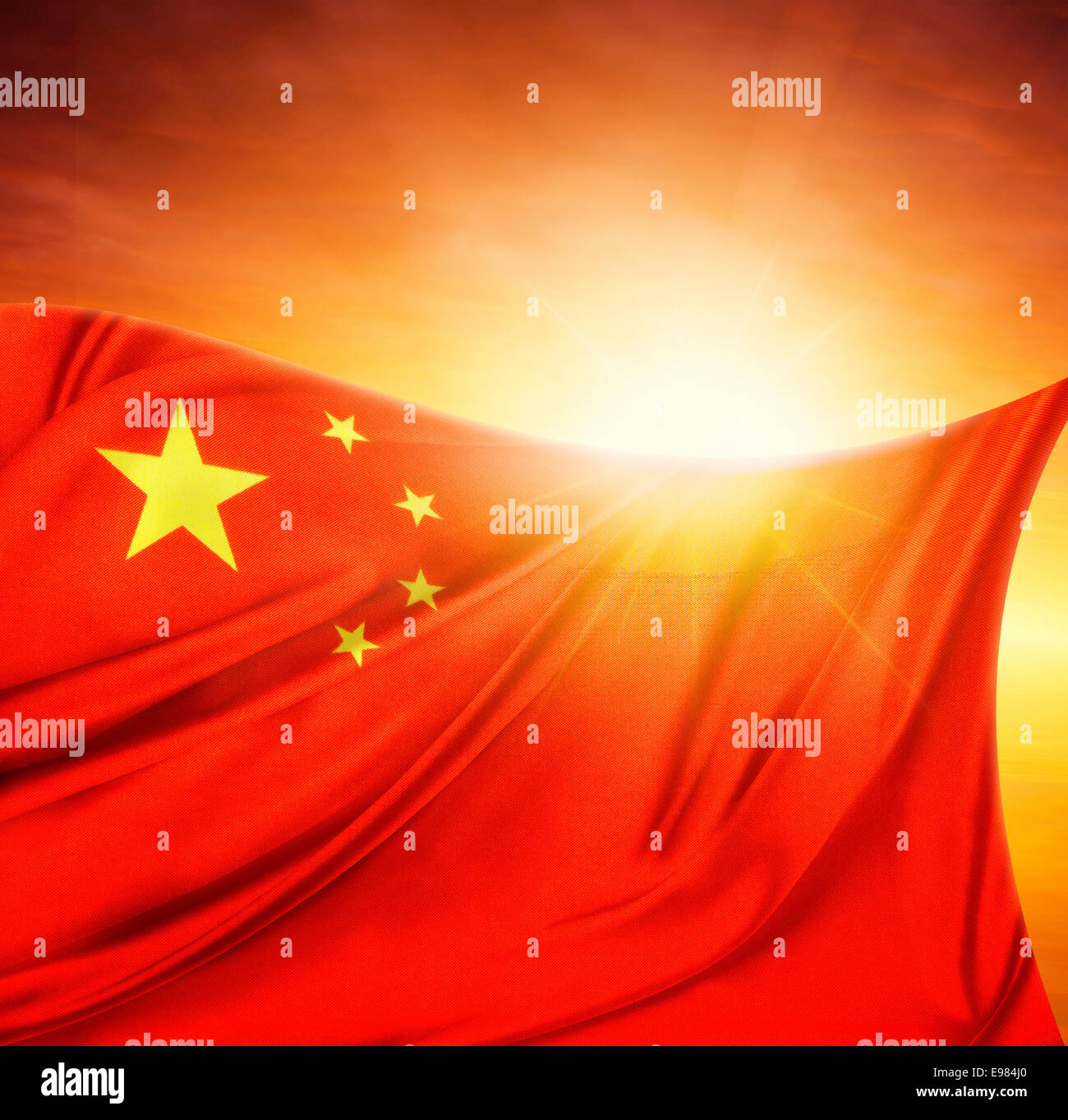 Chinese republic flag hi-res stock photography and images - Alamy